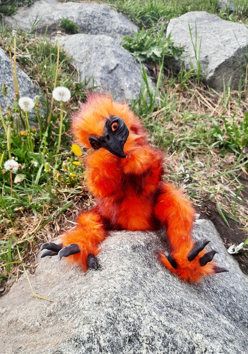 Bird Poseable Art Doll, Phoenix Chick, Fantasy Creature - Etsy