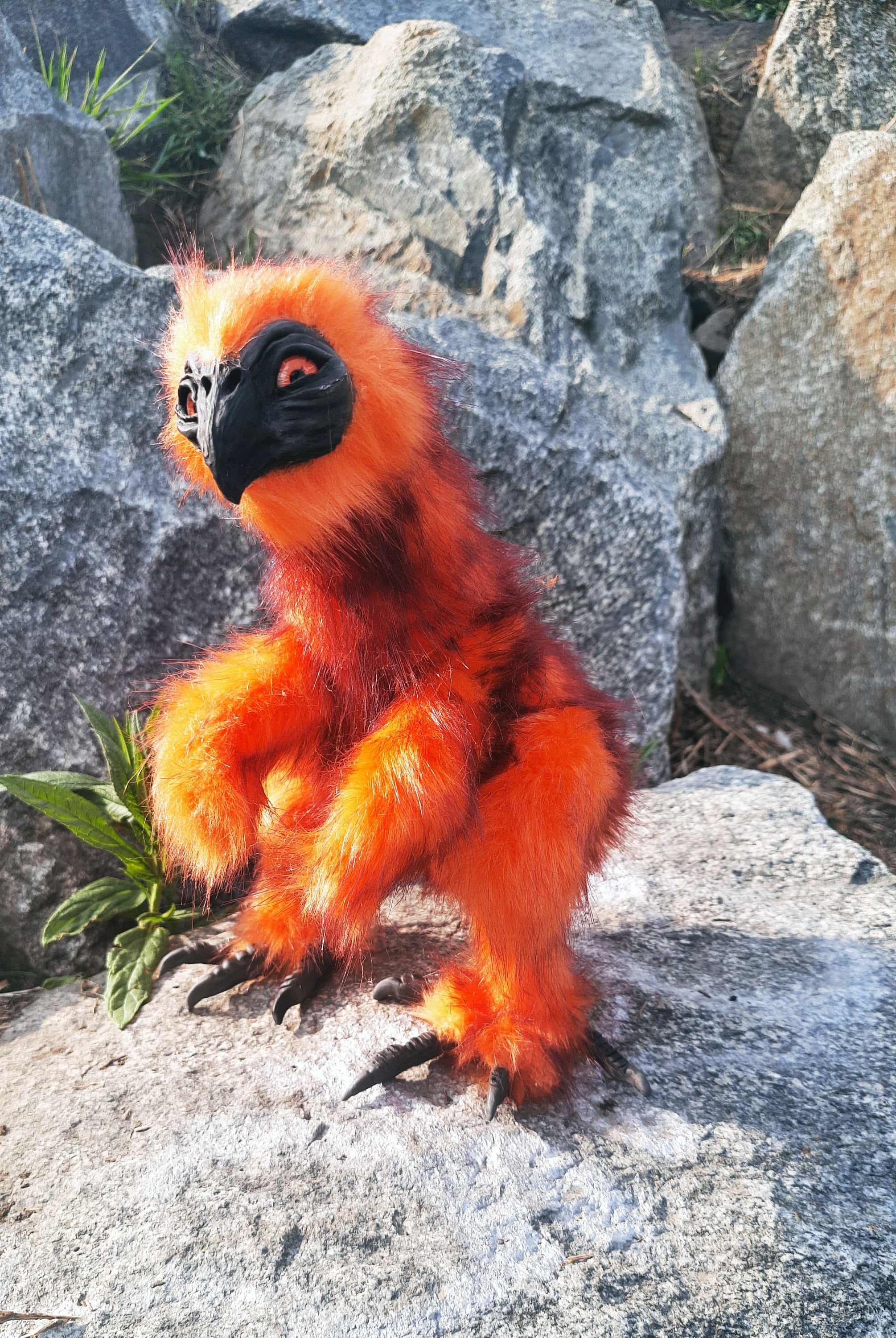 Bird Poseable Art Doll, Phoenix Chick, Fantasy Creature - Etsy