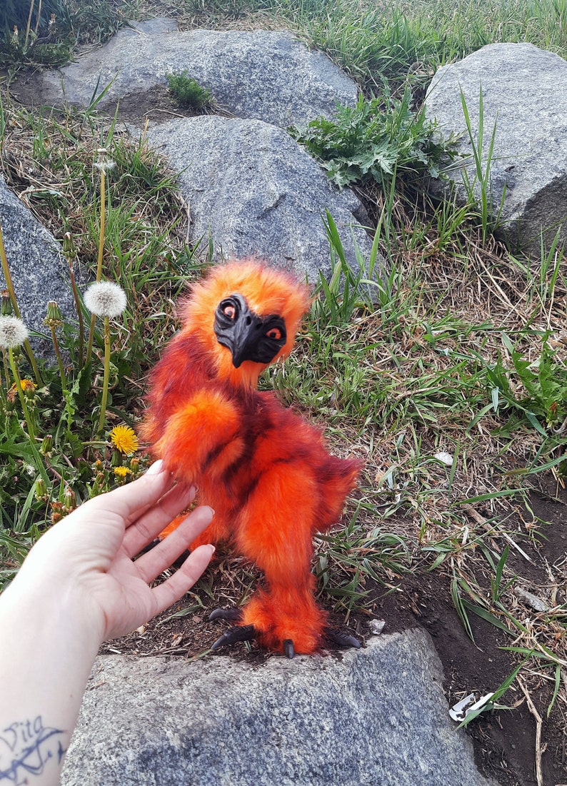 Bird Poseable Art Doll, Phoenix Chick, Fantasy Creature - Etsy