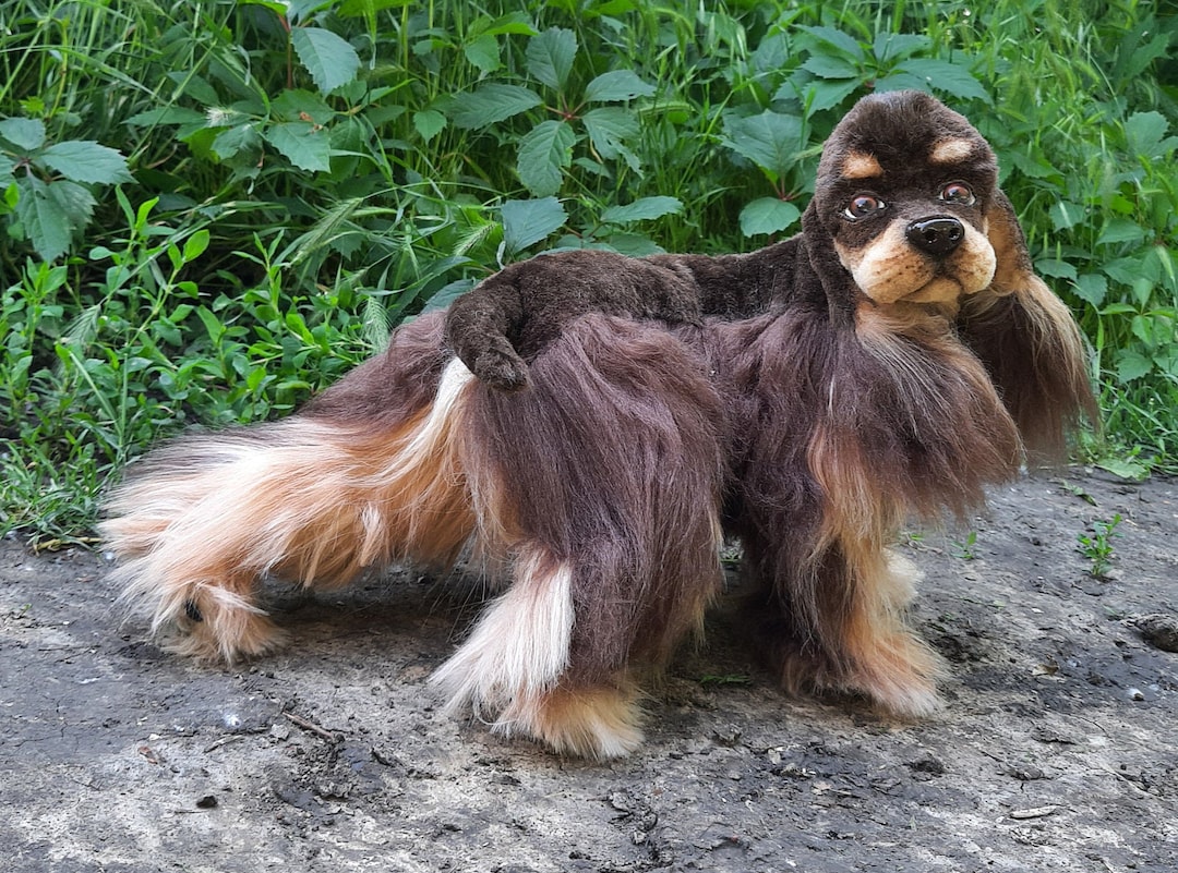 Custom Plush Dog American Cocker Spaniel Stuffed Animal Taxidermy Toy ...