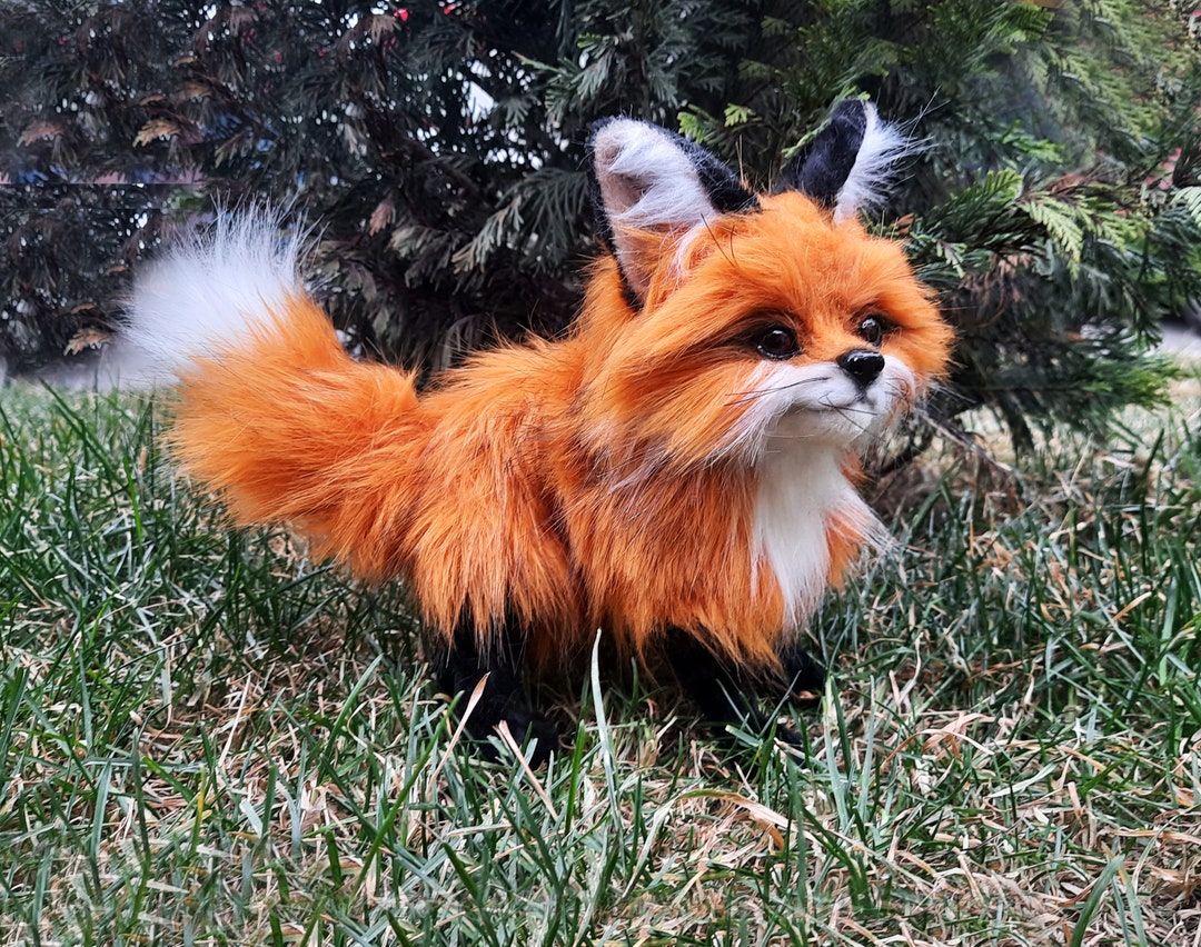 Fox Custom Plush Taxidermy Art Doll Animal - Etsy