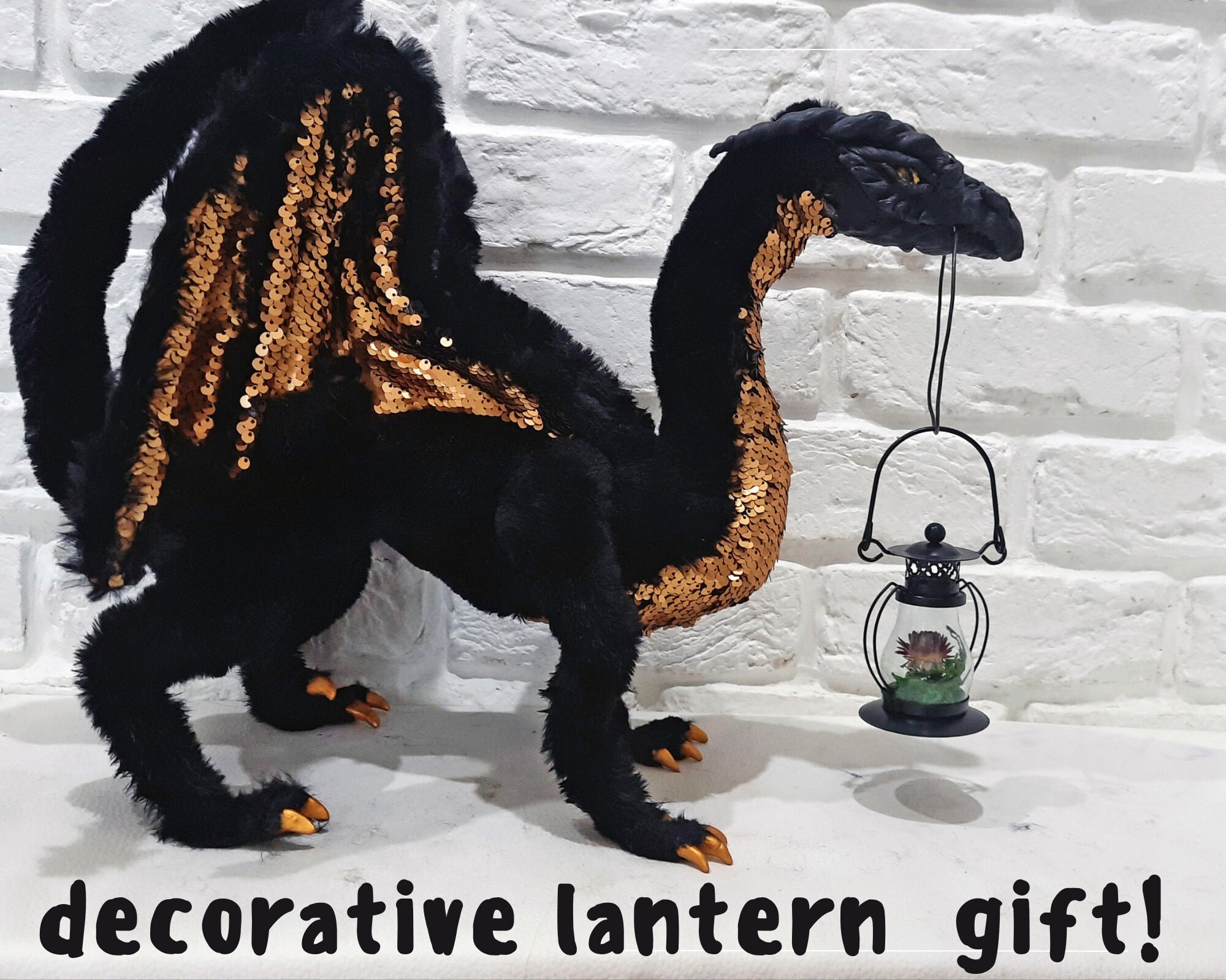 Dragon Realistic Poseable Art Doll, Animal Fantasy Creature Toy Plush ...