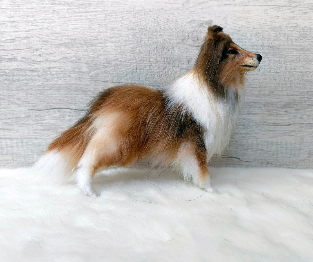 Stuffed Animal Dog Collie Lassie Furry Plush Scottish Shepherd Toys ...