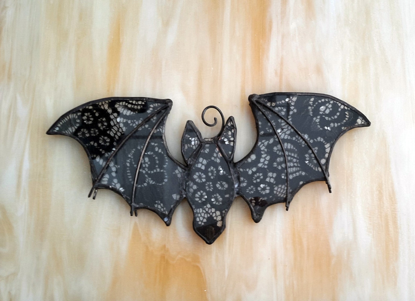 Bat Suncatcher Wall Decor Stained Glass Window Hanging - Etsy