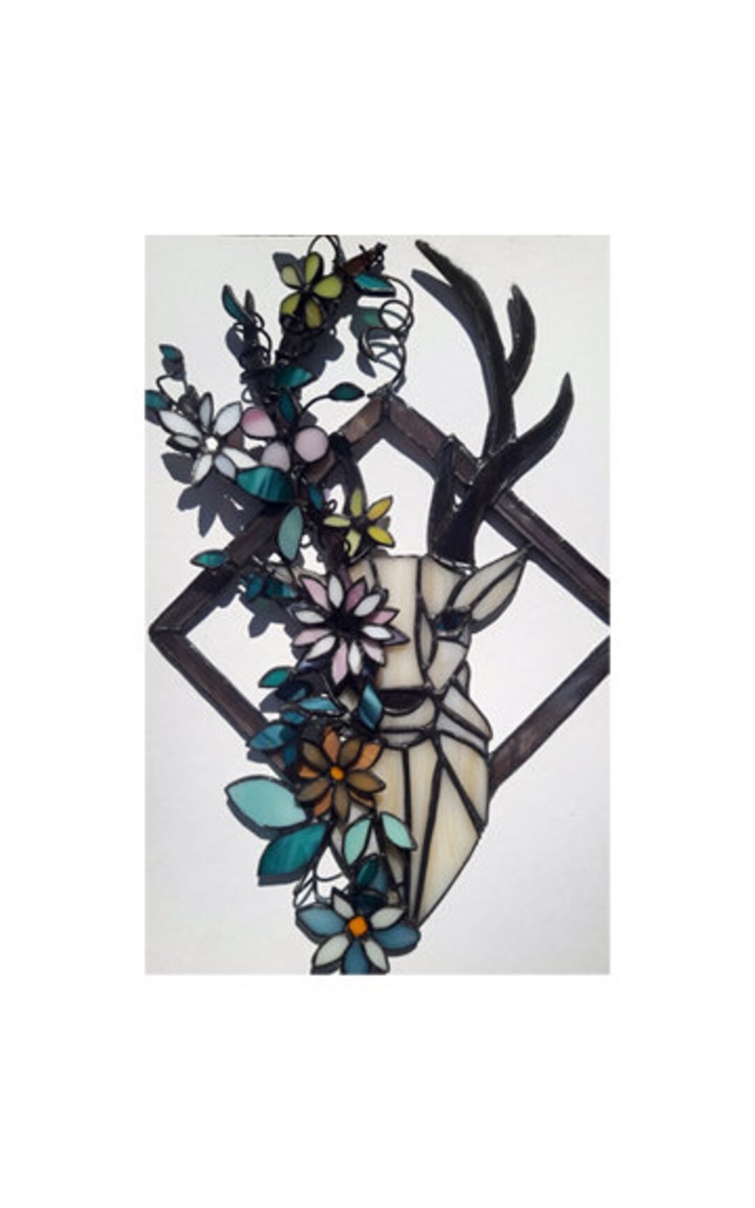 Stained Glass Deer, Suncatcher Animal, Stained Glass Window Hangings - Etsy