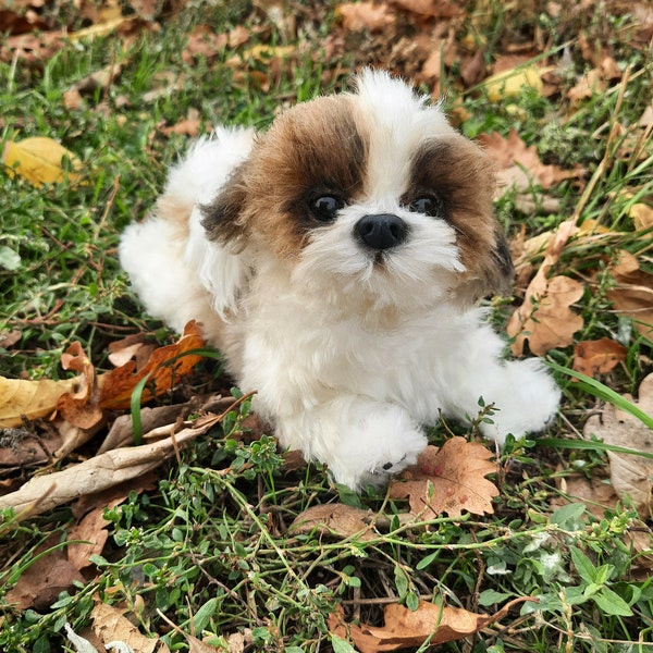 Realistic Shih Tzu Plush - Etsy