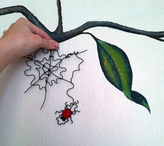 Stained Glass Spider Web Suncatcher Halloween Decor - Etsy