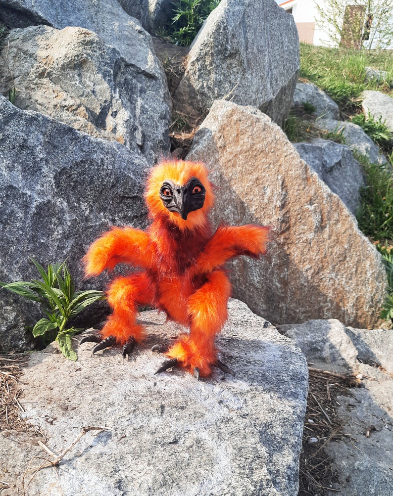 Bird Poseable Art Doll, Phoenix Chick, Fantasy Creature - Etsy