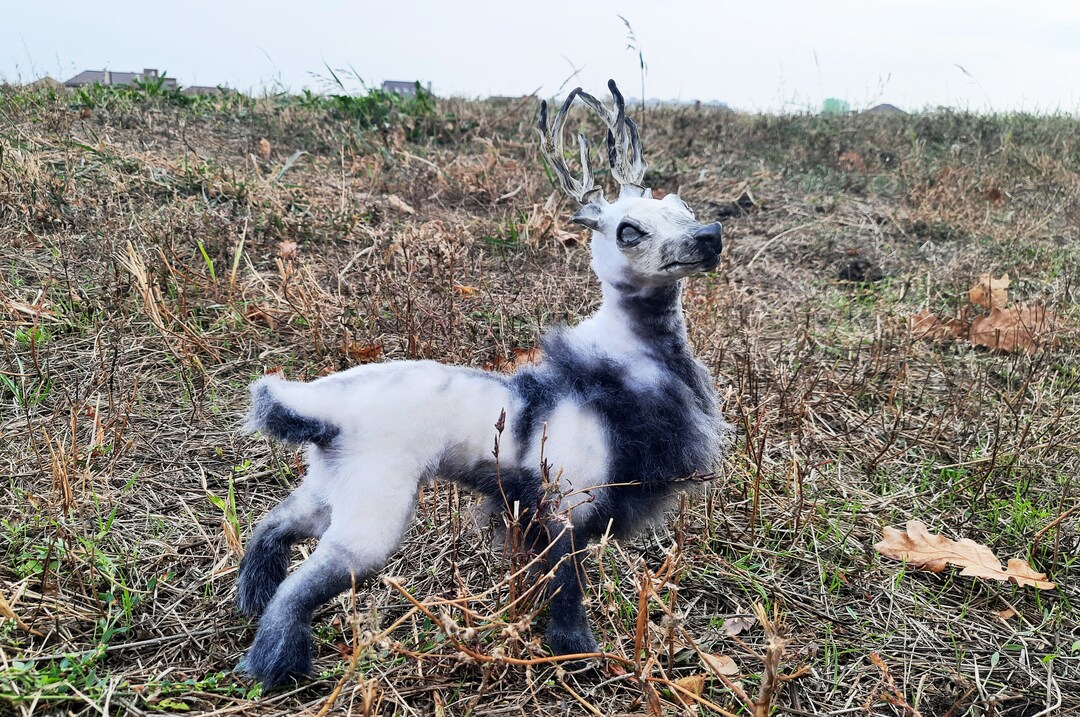 Deer Custom Plush, Art Doll Poseable, Fantasy Creature Stuffed Animal ...