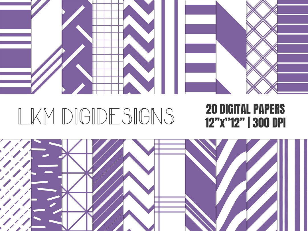 Purple Digital Paper | Purple Scrapbook Paper | Purple Digital Paper ...