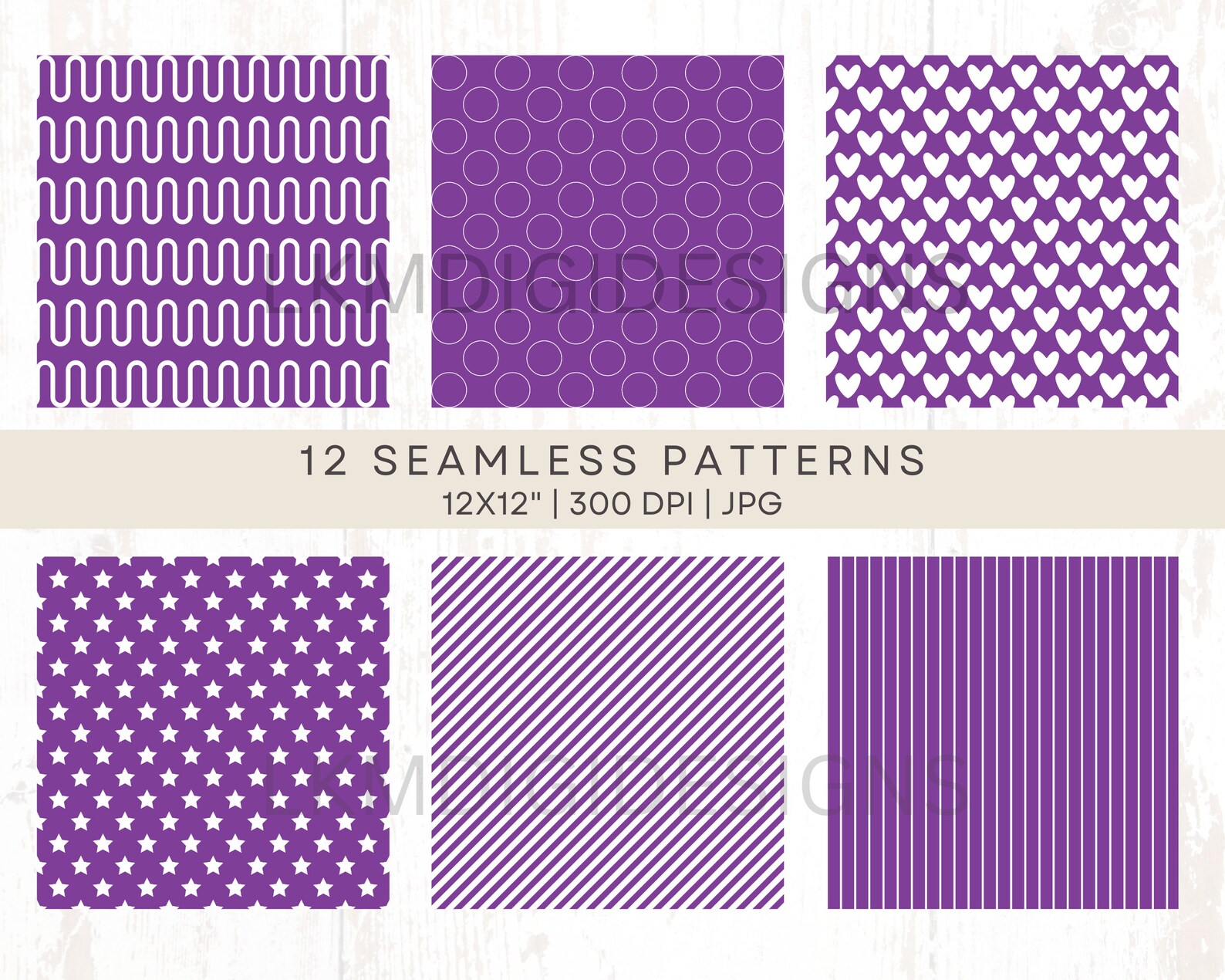 Purple Patterns Digital Paper | Purple Patterns Paper | Purple Digital ...