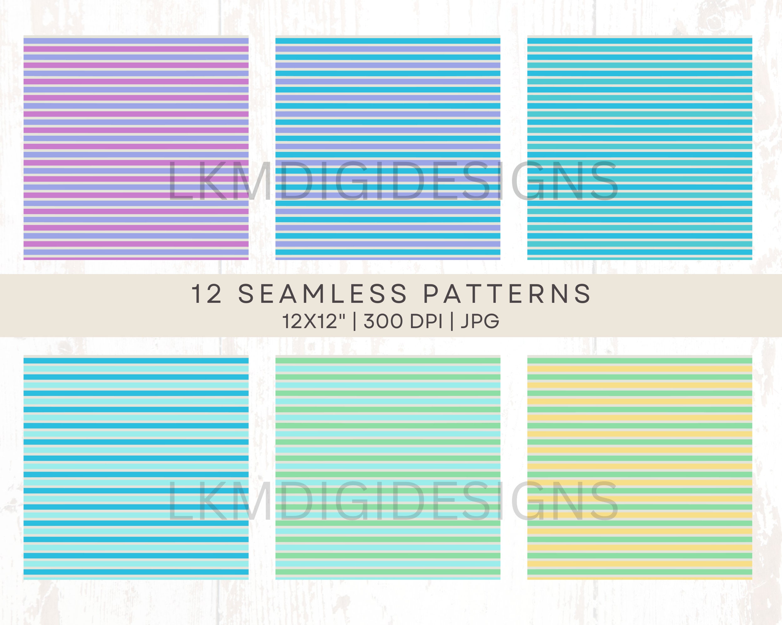 Rainbow Stripes Patterns Digital Paper | Rainbow Paper | Rainbow ...