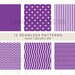 Purple Patterns Digital Paper | Purple Patterns Paper | Purple Digital ...