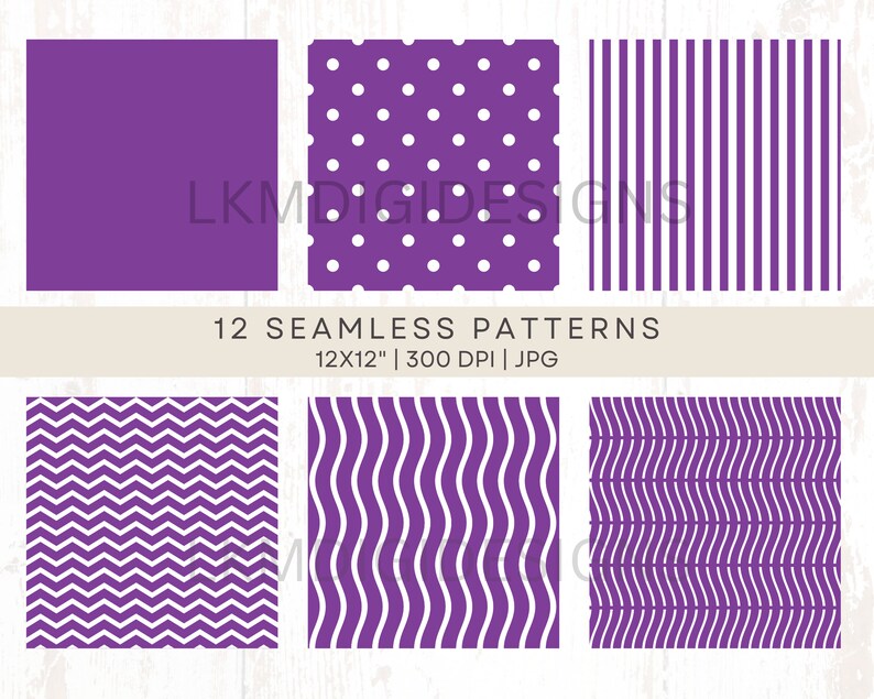 Purple Patterns Digital Paper | Purple Patterns Paper | Purple Digital ...