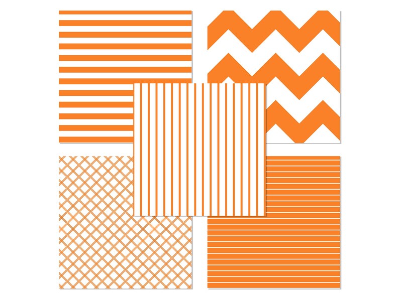 Orange Digital Paper | Orange Scrapbook Paper | Orange Digital Paper ...