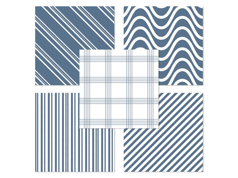 Blue Digital Paper | Blue Scrapbook Paper | Blue Digital Paper Pack ...