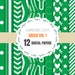 Green Seamless Patterns Digital Paper | Scrapbook Paper (12x12", JPEG ...