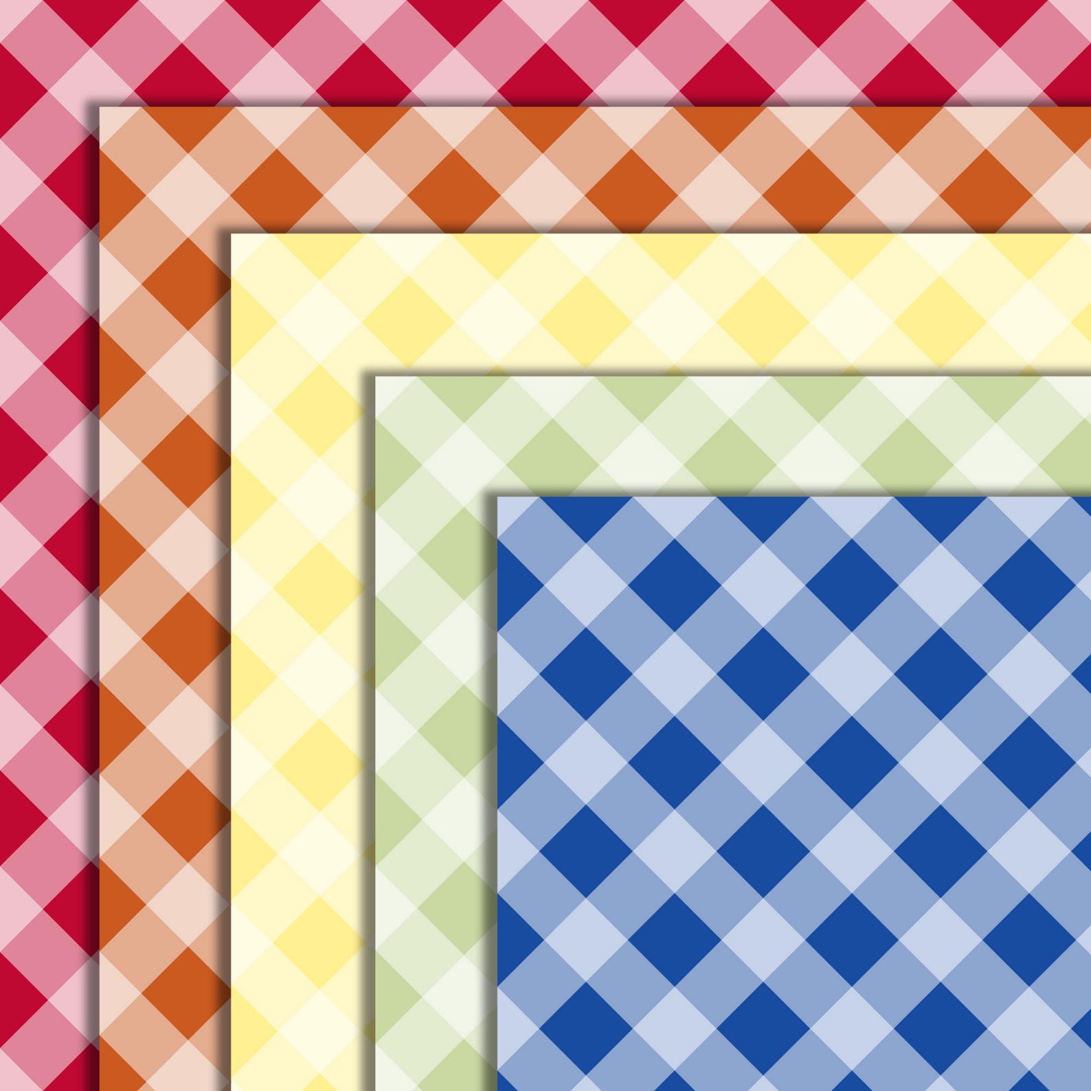 50 Rainbow Plaid Digital Papers | Scrapbook Backgrounds (12x12 JPG ...