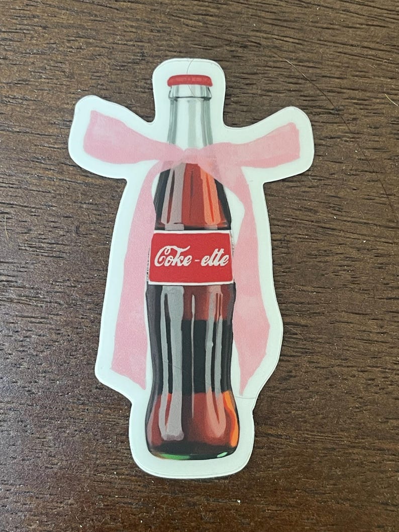 Coke-ette coquette Coke Vinyl Sticker - Etsy