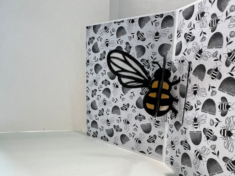 Honey Bee Pop up Card - Etsy
