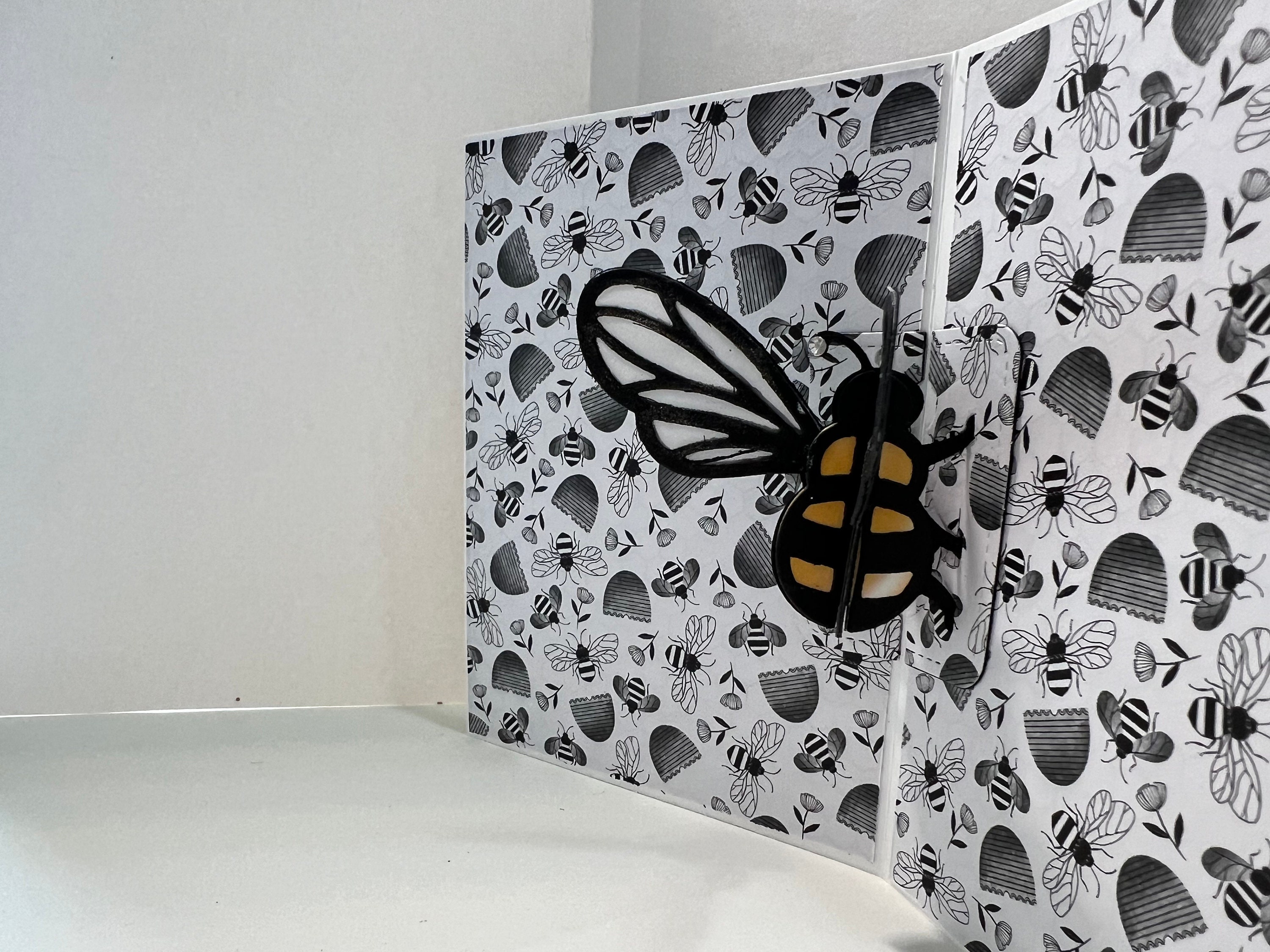 Honey Bee Pop up Card - Etsy