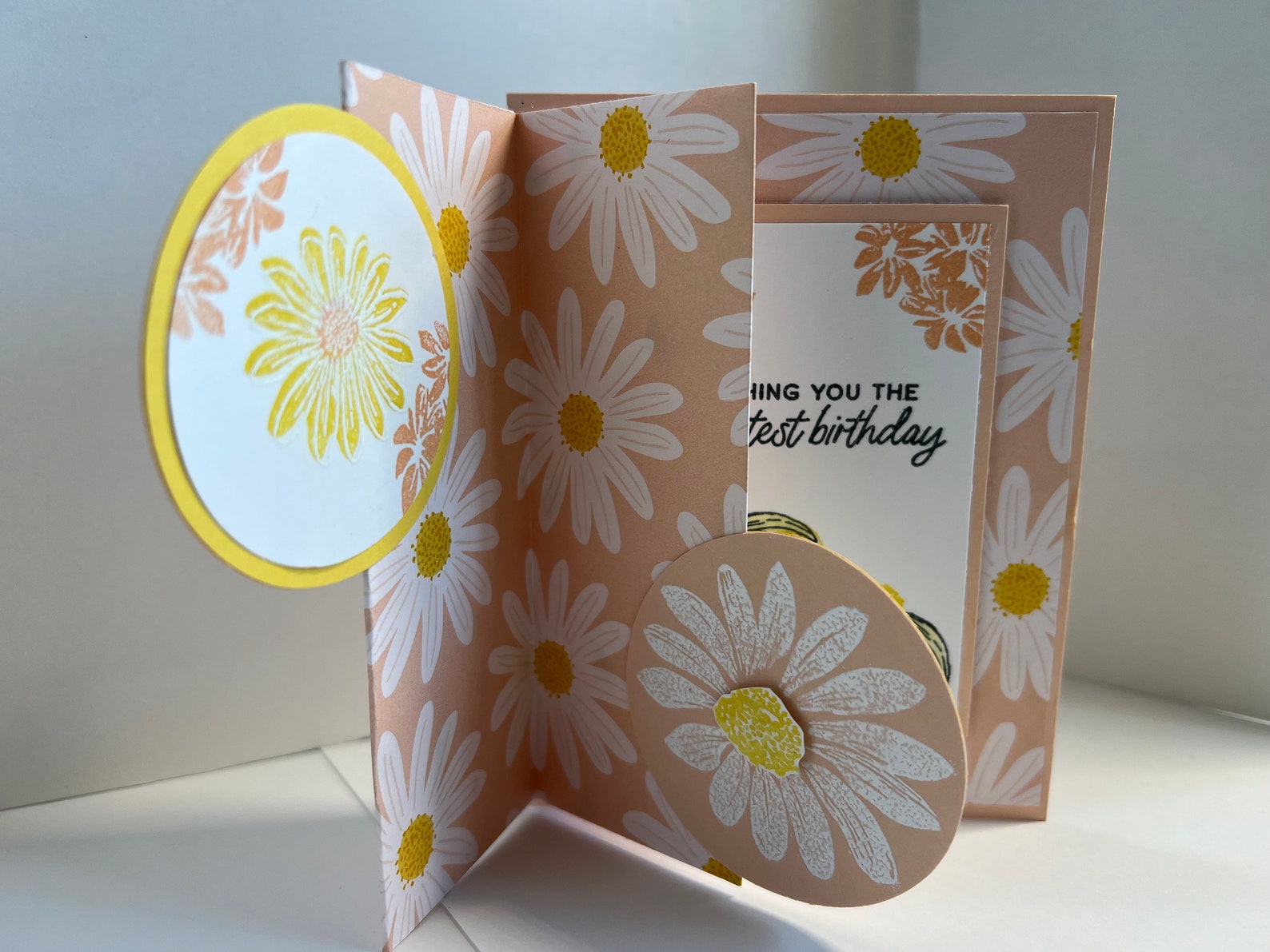 Happy Daisies Birthday Flip Book Card - Etsy