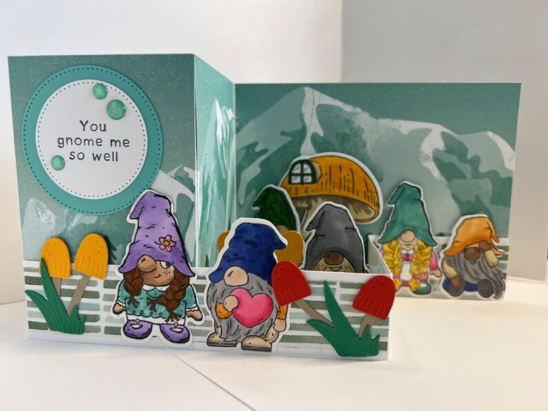 Gnomes Z-fold Card - Etsy