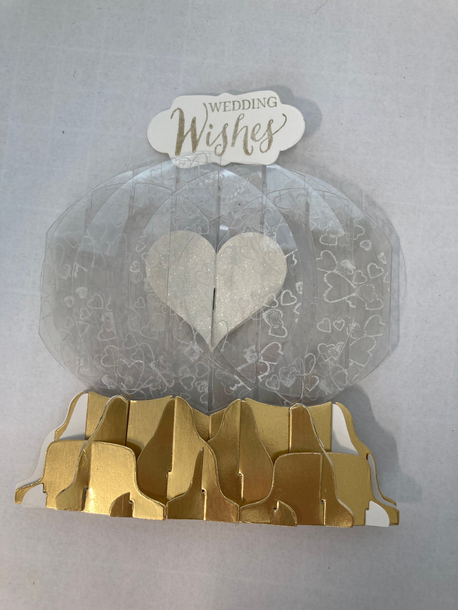 Heart Snow Globe With Gold Base | Etsy