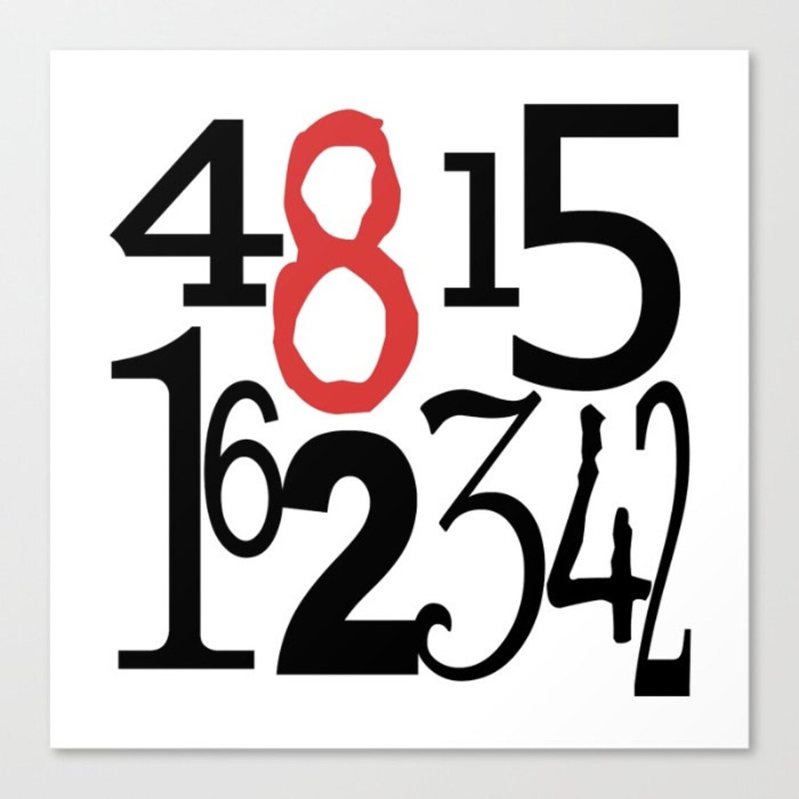 Lost Numbers Lost Print 4815162342 Lost Tv Show Hugo - Etsy