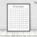 100 Day Challenge, One Hundred Days, Goals, Project Tracker, Wall Chart ...