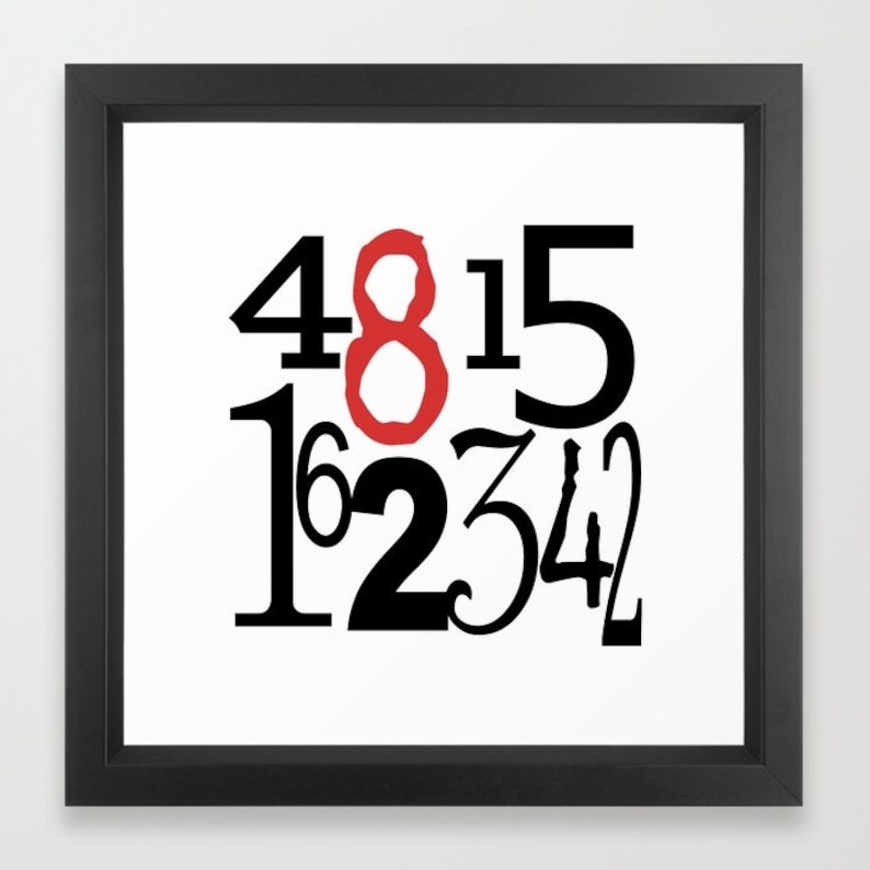 Lost Numbers, Lost Print, 4815162342, Lost Tv Show, Hugo Reyes, Jack ...