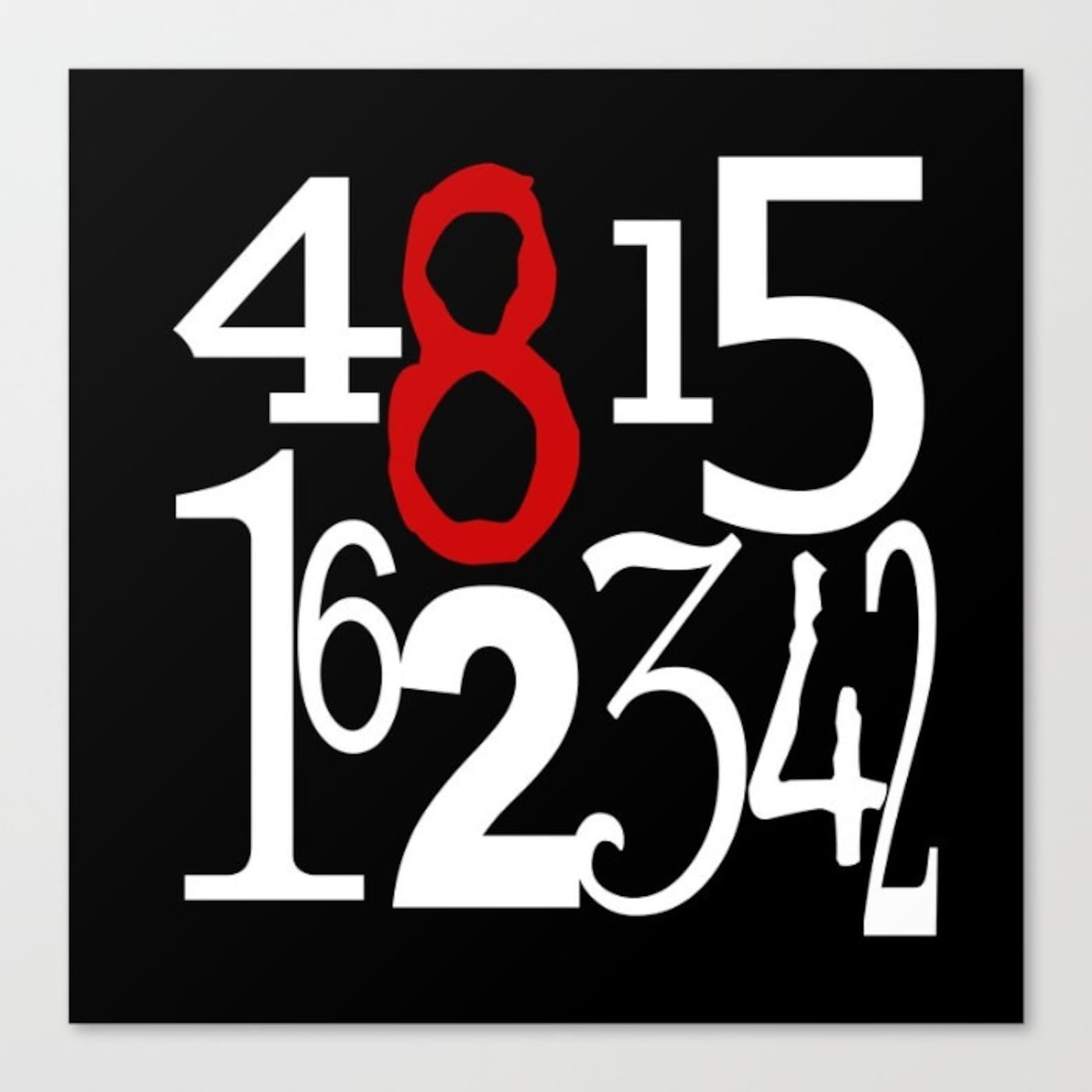 Lost Numbers Lost Print 4815162342 Lost Tv Show Hugo - Etsy