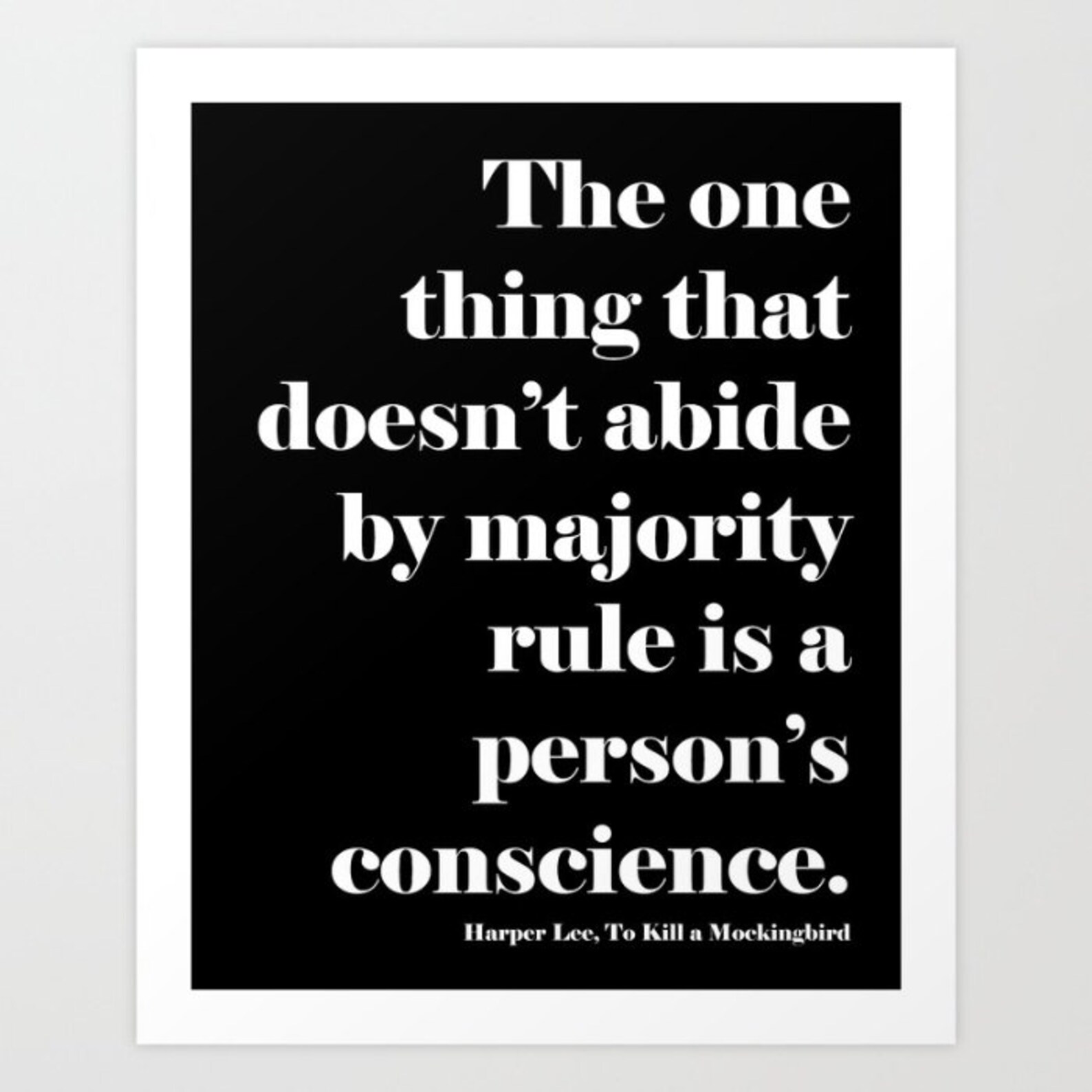 Harper Lee Quote to Kill a Mockingbird Atticus Finch Novel - Etsy