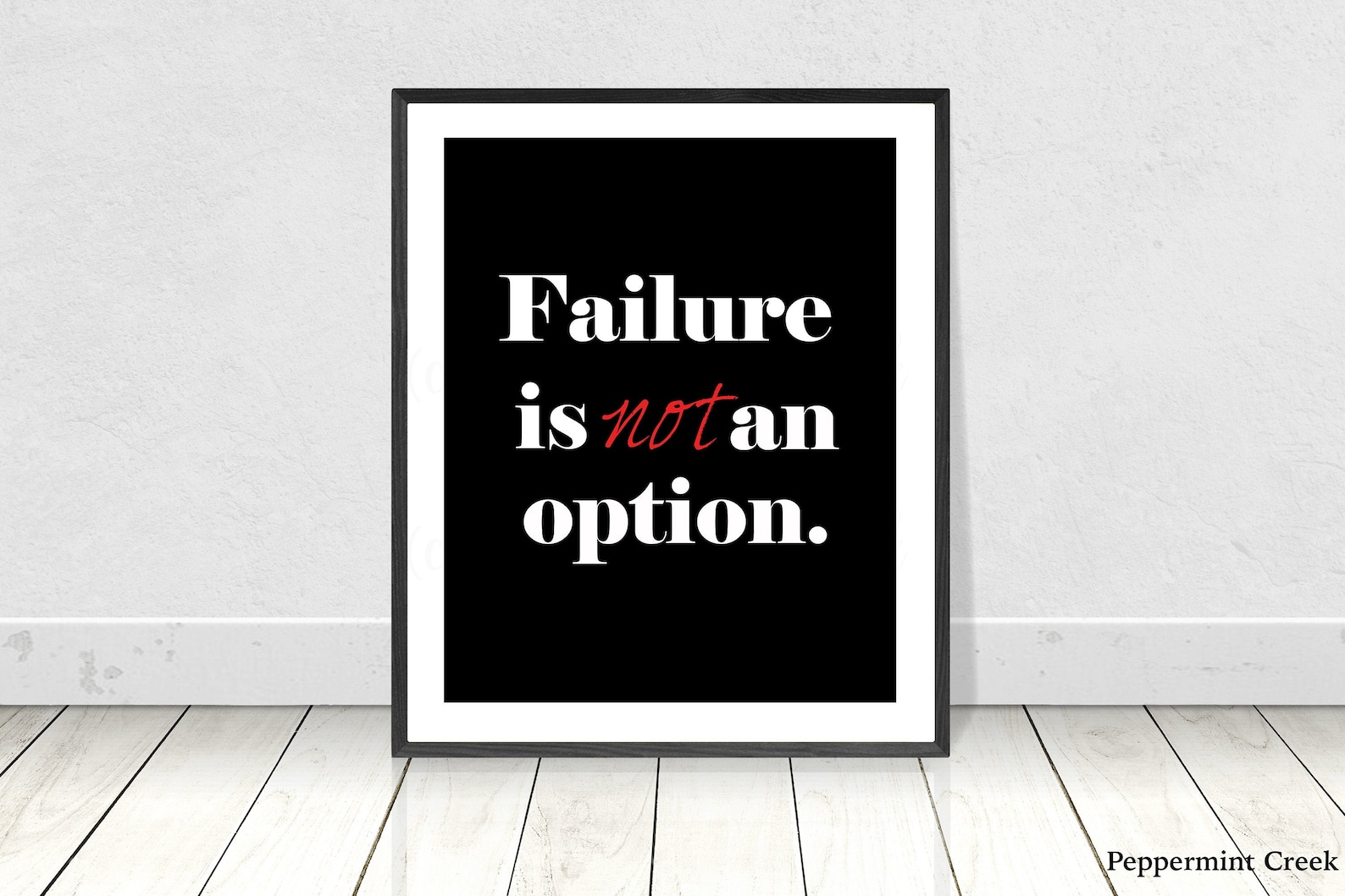 Failure is Not an Option, Digital Print, Instant Download, Office Art ...