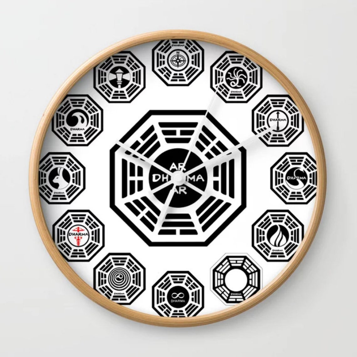 Lost Clock Dharma Clock Gift for Lost Fan Lost Lover Lost - Etsy