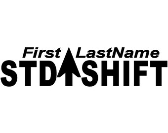 Shift Pattern Decal - Etsy