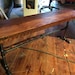 Reclaimed Wood Black Pipe Bench. Industrial Bench. Rustic Bench. Black ...