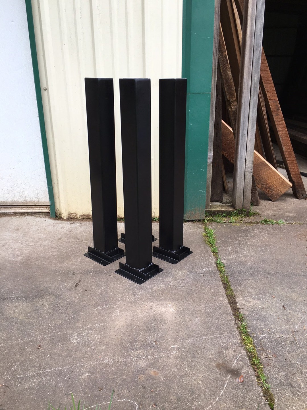 Steel Post Legs. Metal Legs. Metal Table Legs. Steel Table Legs. Square ...