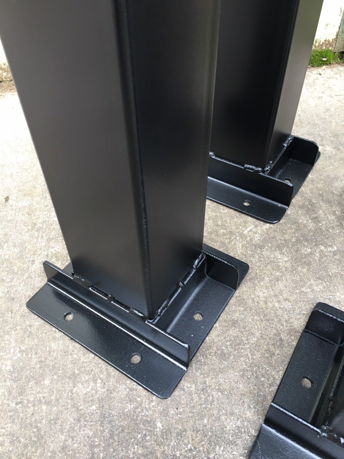 Steel Post Legs. Metal Legs. Metal Table Legs. Steel Table - Etsy