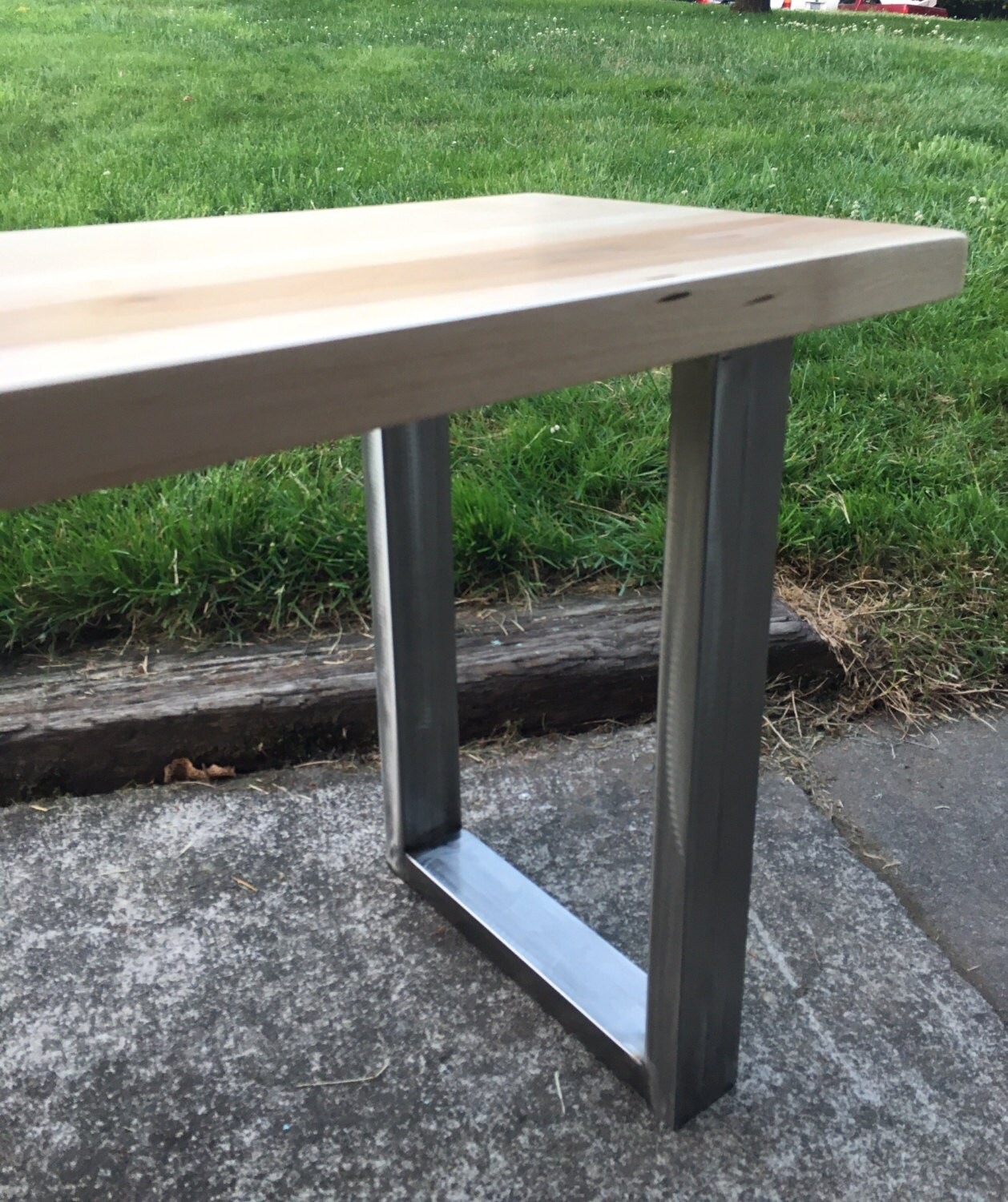 Maple Bench. Hardwood Bench. Industrial Bench. Hallway Table. Dining ...