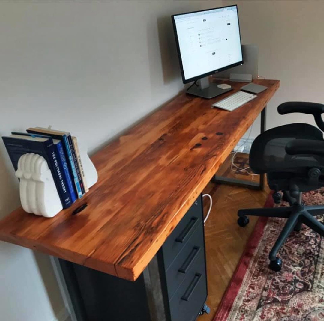 Reclaimed Wood Desk. Industrial Desk. Office Desk. Rustic Desk ...