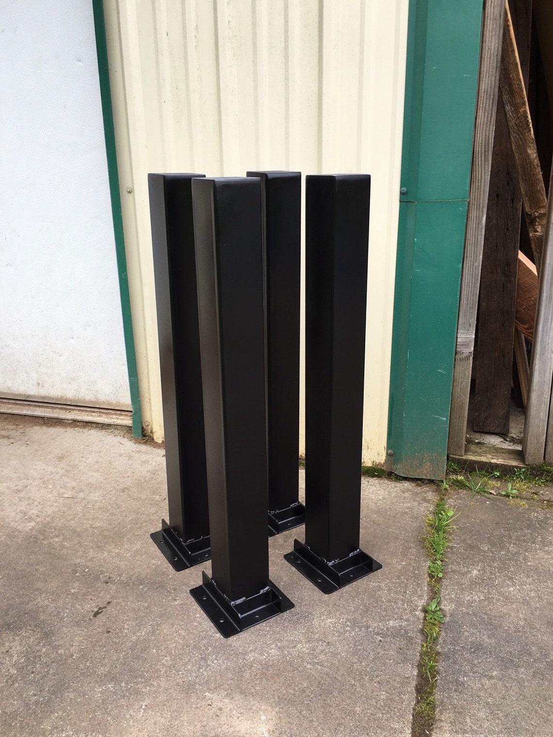 Steel Post Legs. Metal Legs. Metal Table Legs. Steel Table - Etsy