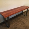 Reclaimed Wood and Pipe Table. Industrial Table. Black Iron Pipe Table ...