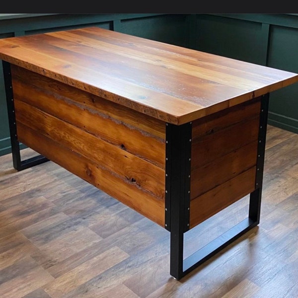 Reclaimed Desk - Etsy