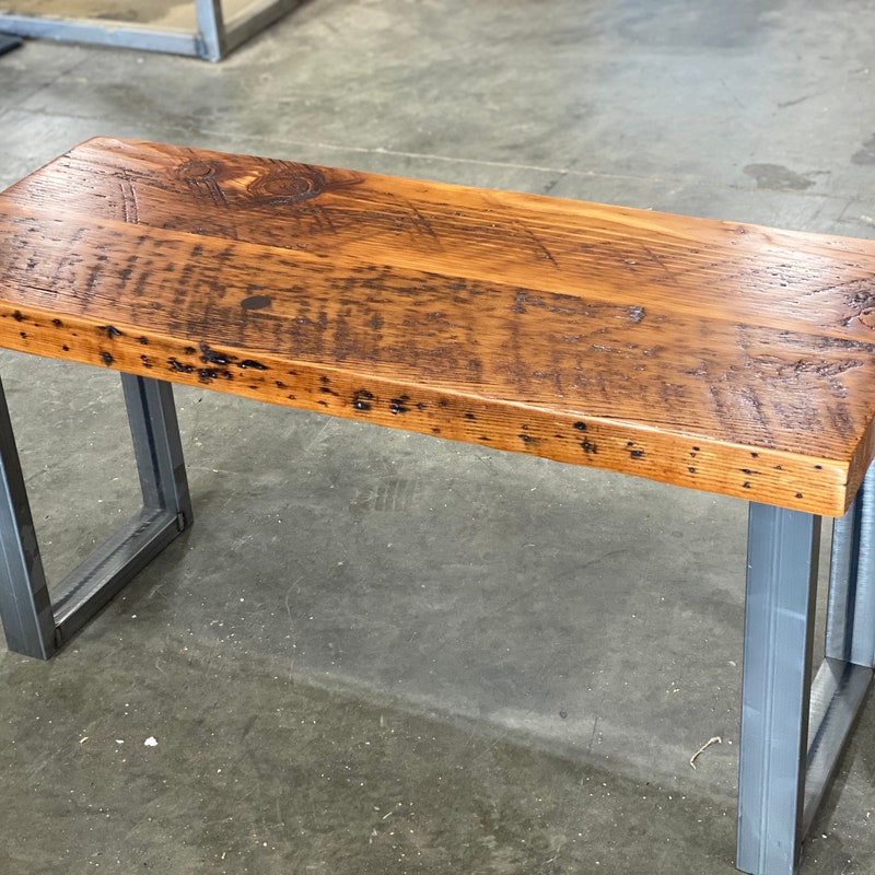 Vintage Wood Bench - Etsy