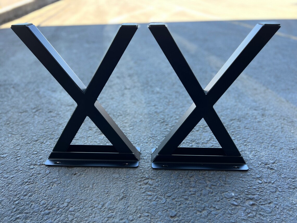 Steel Legs X Shaped Leg Set. Cross Legs Metal Base. Bench - Etsy