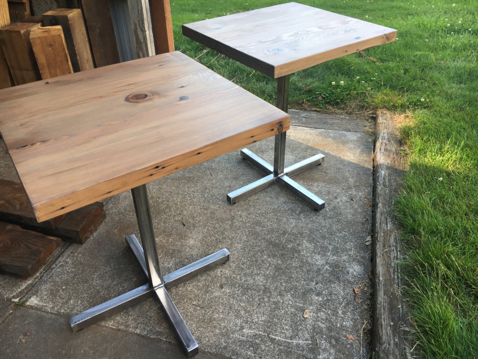 Industrial Pub Table. Bar Table. Reclaimed Wood Table. - Etsy