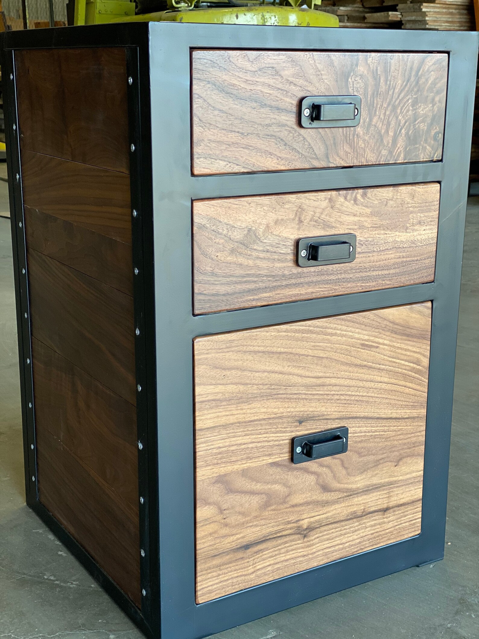 Walnut File Cabinet. Hardwood Desk Storage. Black Walnut. - Etsy UK