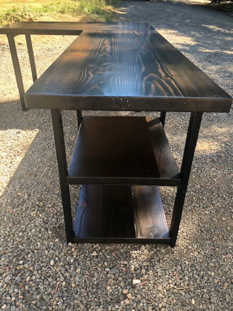 Add on Under-desk Shelf Addition Reclaimed Wood Fits - Etsy