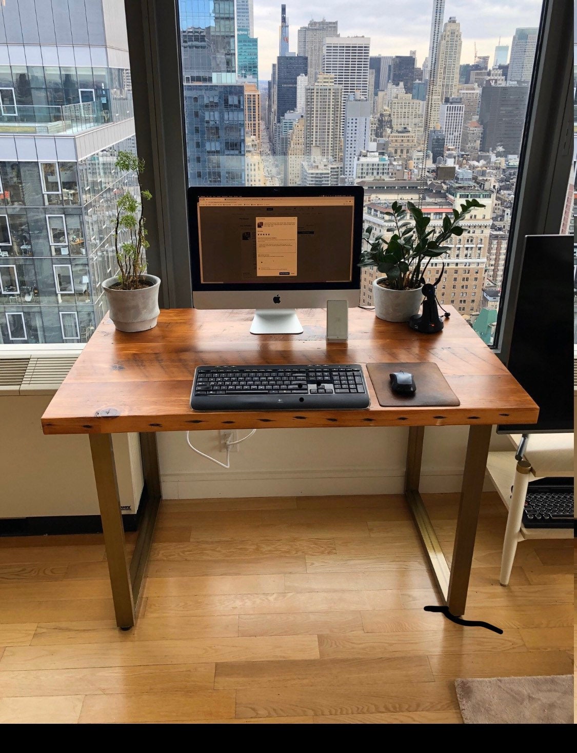 Reclaimed Wood Desk. Industrial Desk. Office Desk. Rustic Desk. Conference Table. Christmas Gift Wood and Steel Desk. Executive Desk. Etsy